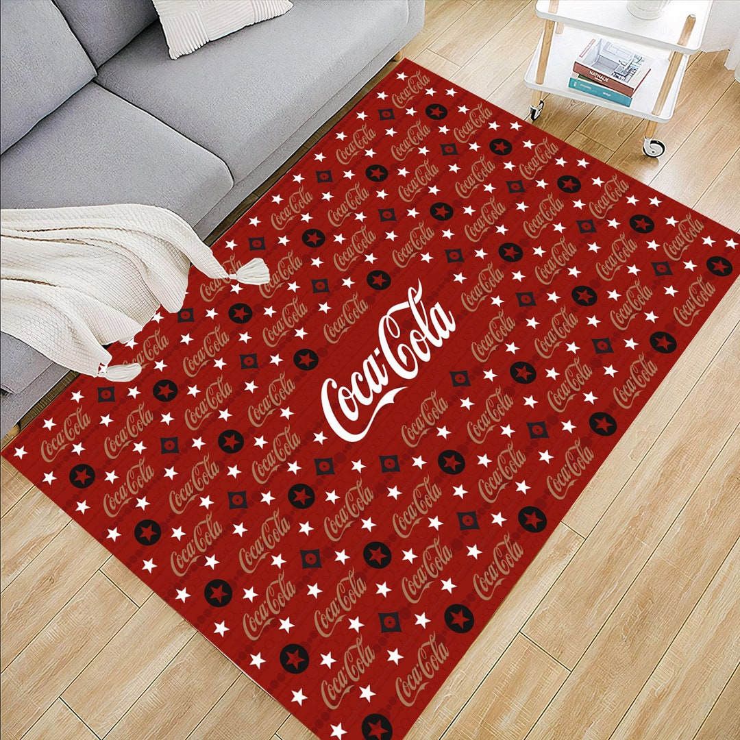 Coca Cola Rug,coca Cola Pattern,coke Pattern Rug, Living Room Rug ...
