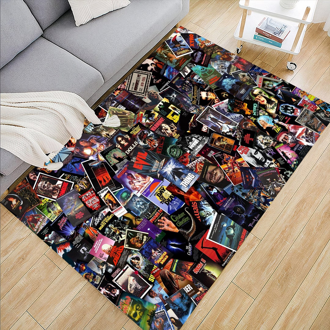 Horror Movie Rug, Horror Movie ,living Room Rug,kitchen Rug,home Decor ...