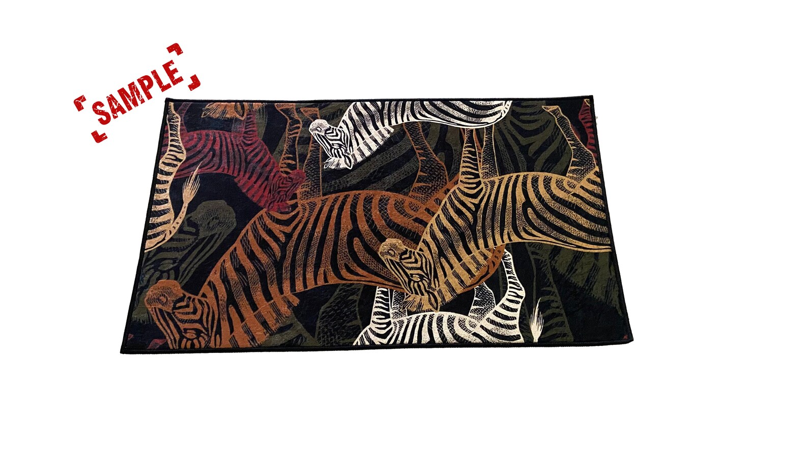 Zebra Rug, Animal Rug, Jungle Rug, Colorful Rug,boys Room Rug,creative ...