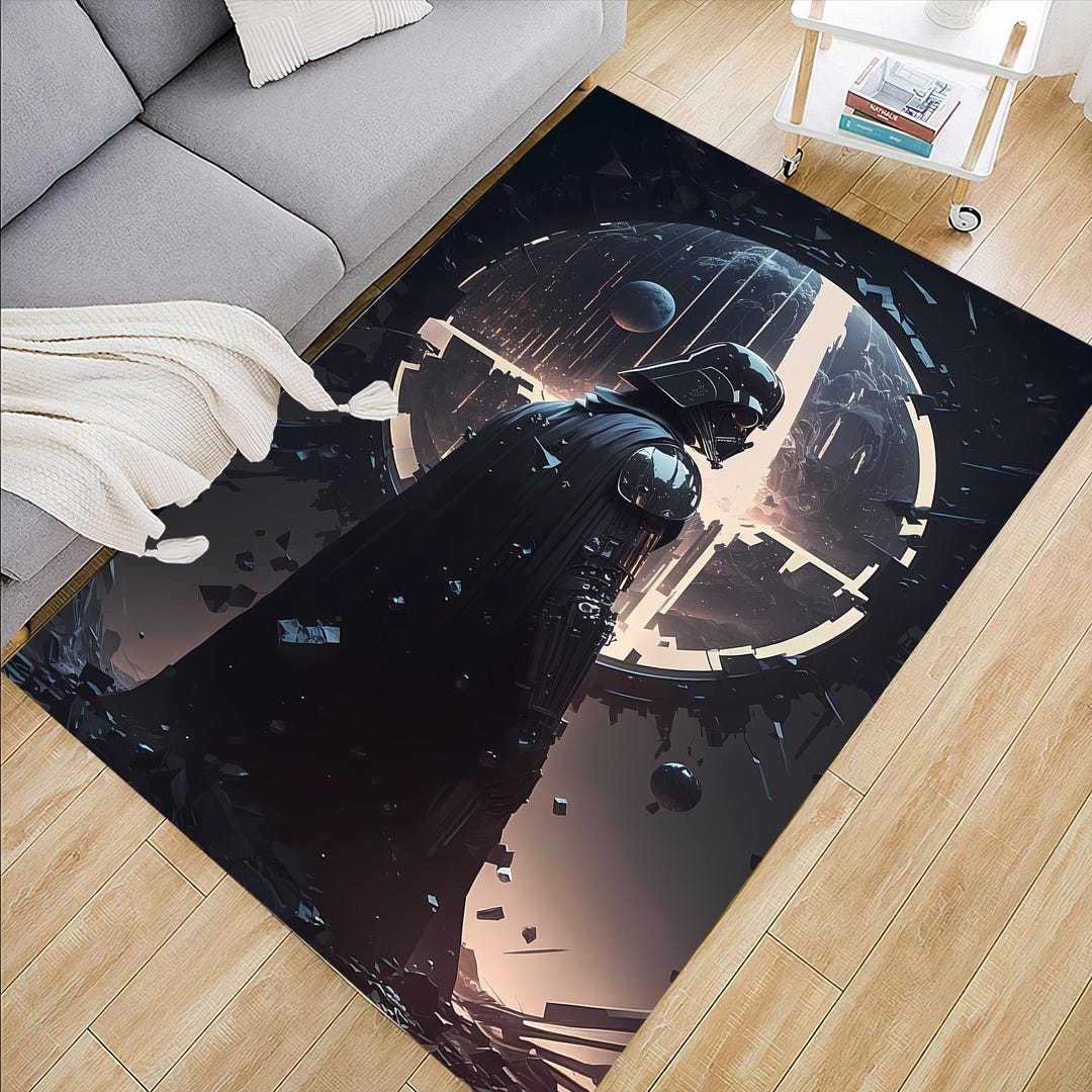 Starwars Rug,darth Vader Rug,space Rug,movie Character Rug,villian Rug ...