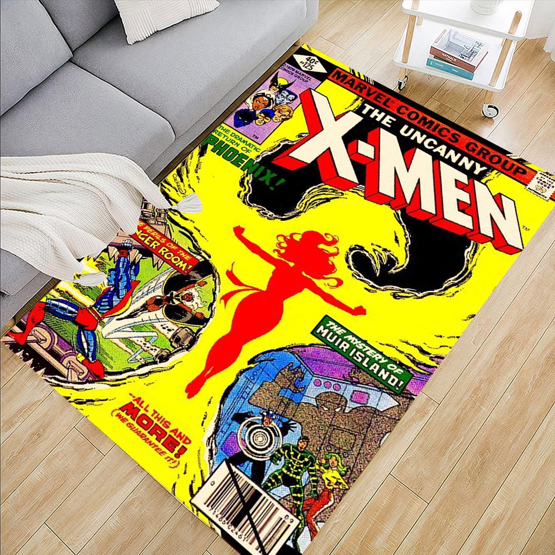 X-men Rug,retro Magazine Cover Rug, X-men Carpet,boys Room Rug,living ...