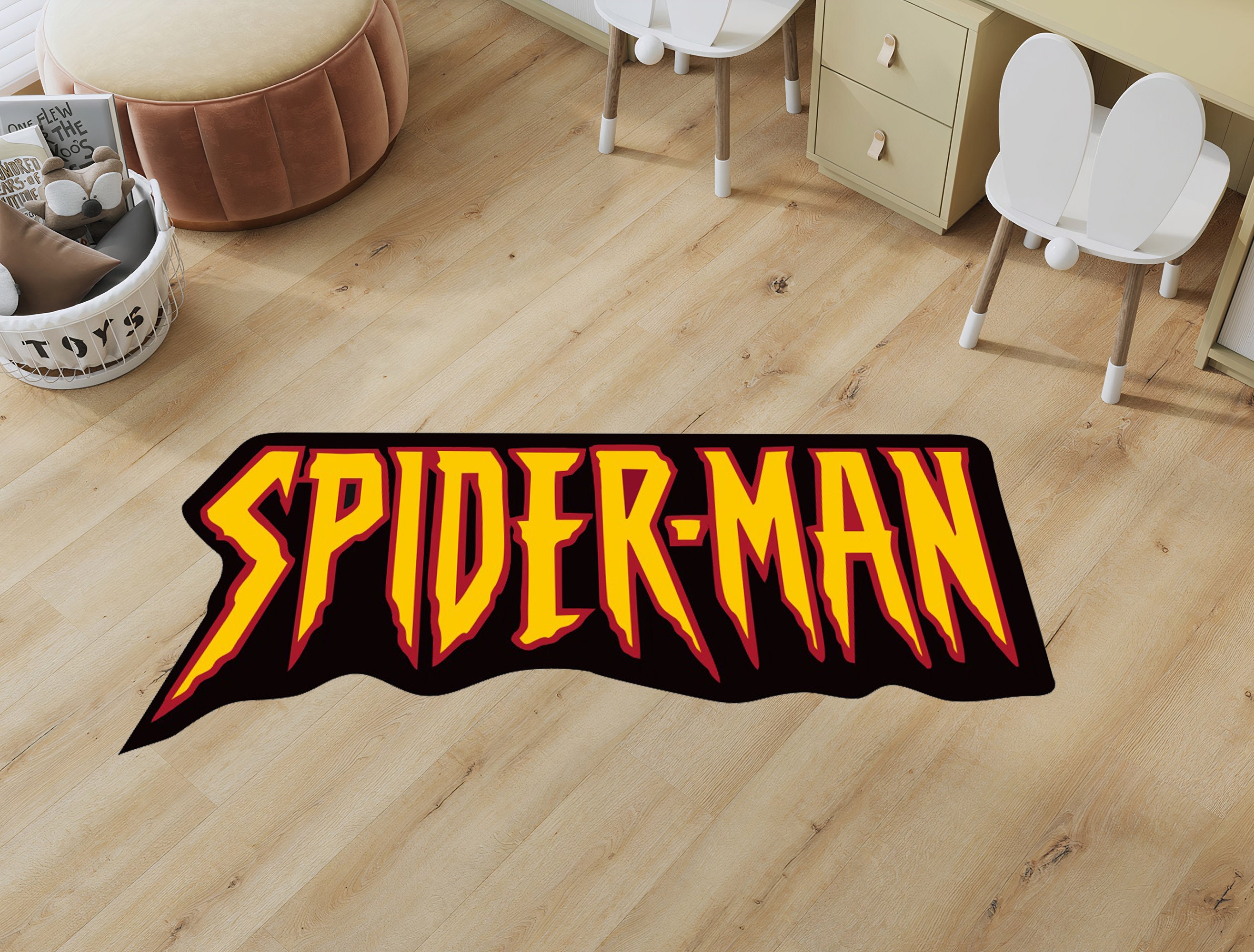 Spiderman Text Rug,spiderman Rug,spider Pattern Rug,round Custom Rug ...