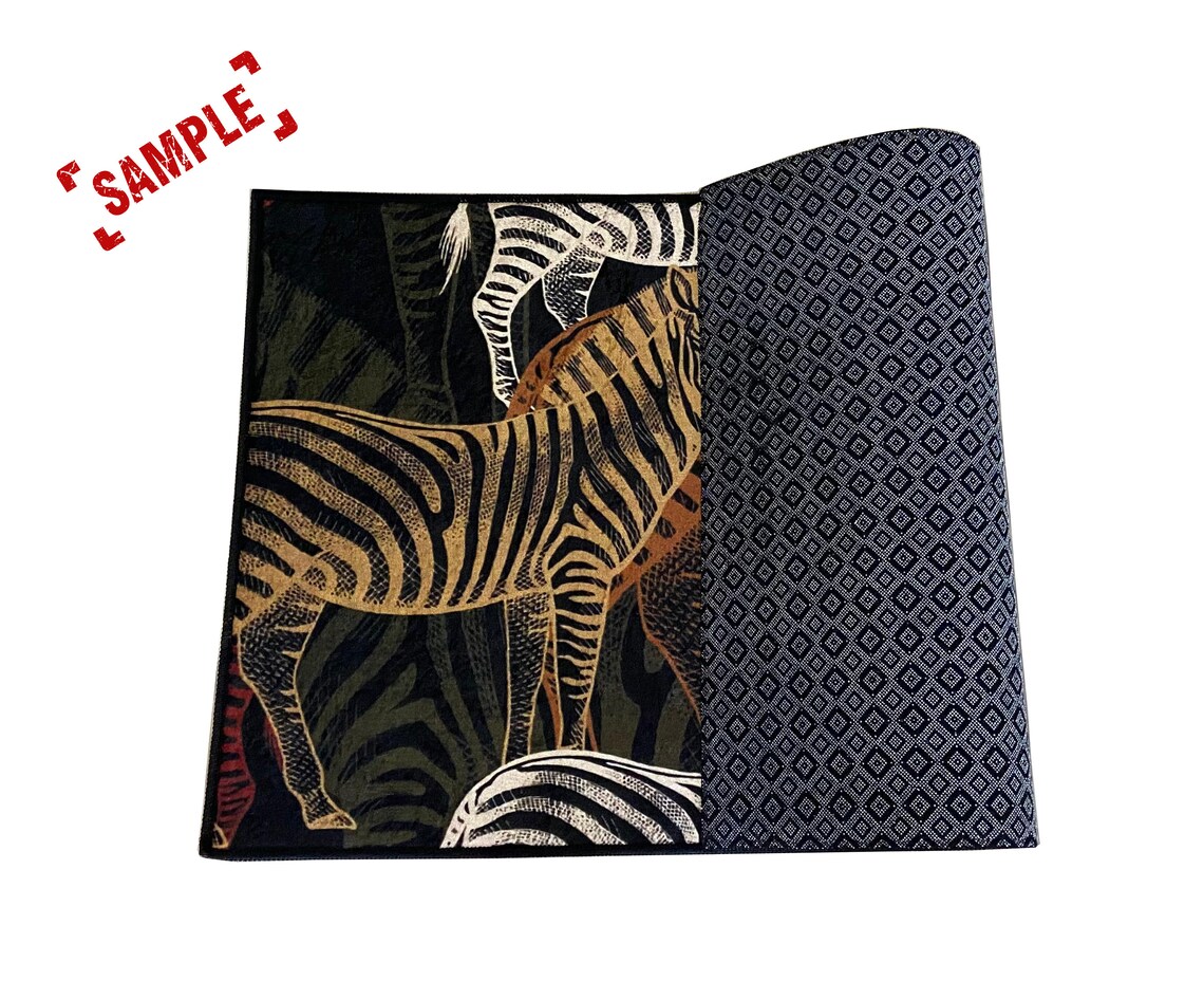 Zebra Rug, Animal Rug, Jungle Rug, Colorful Rug,boys Room Rug,creative ...