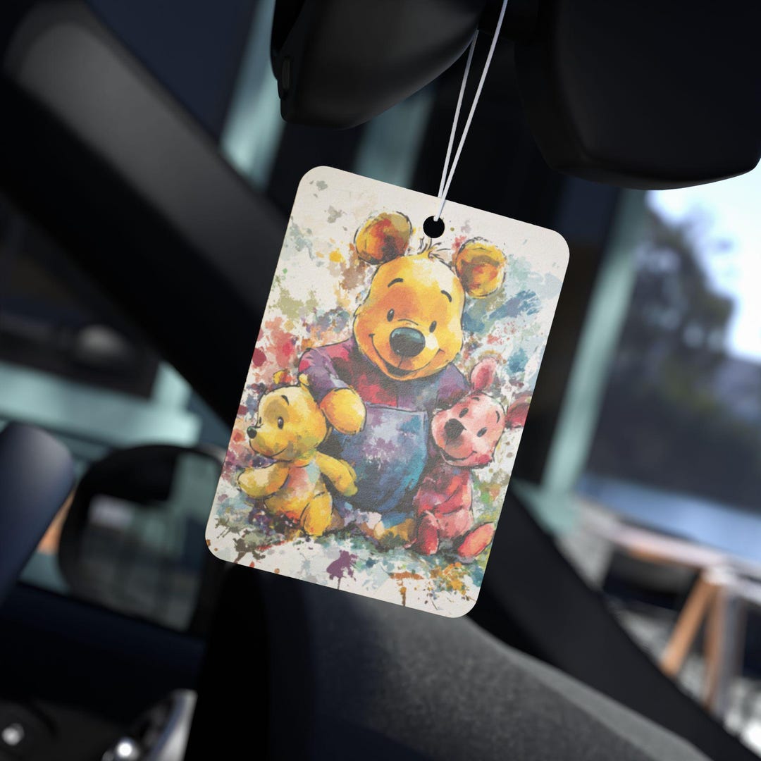 Car Air Freshener Winnie the Pooh and Friends Abstract Design, Cute ...