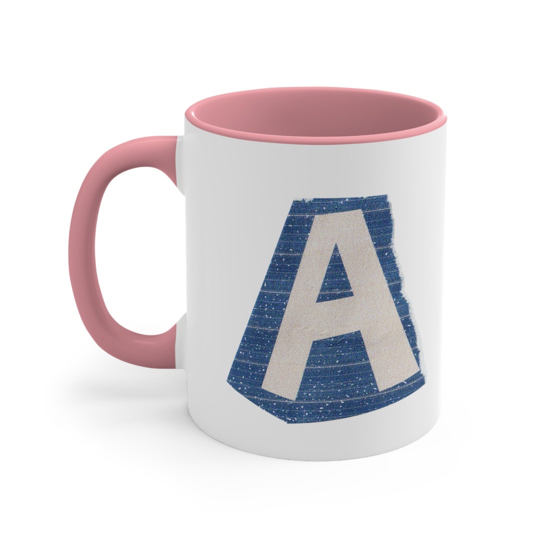 A Letter Mug, Name Mug, a for Apple, Best Gift, Accent Coffee Mug, 11oz ...