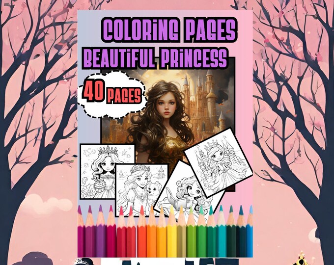 40 Coloring Pages of Princesses. Drawings for Children, Drawings of ...