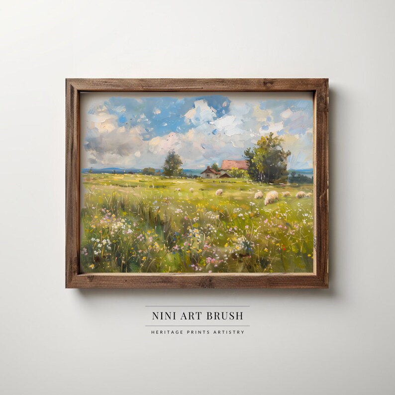 Wildflower Field Wall Art Floral Wall Art Wildflower Print Printable ...