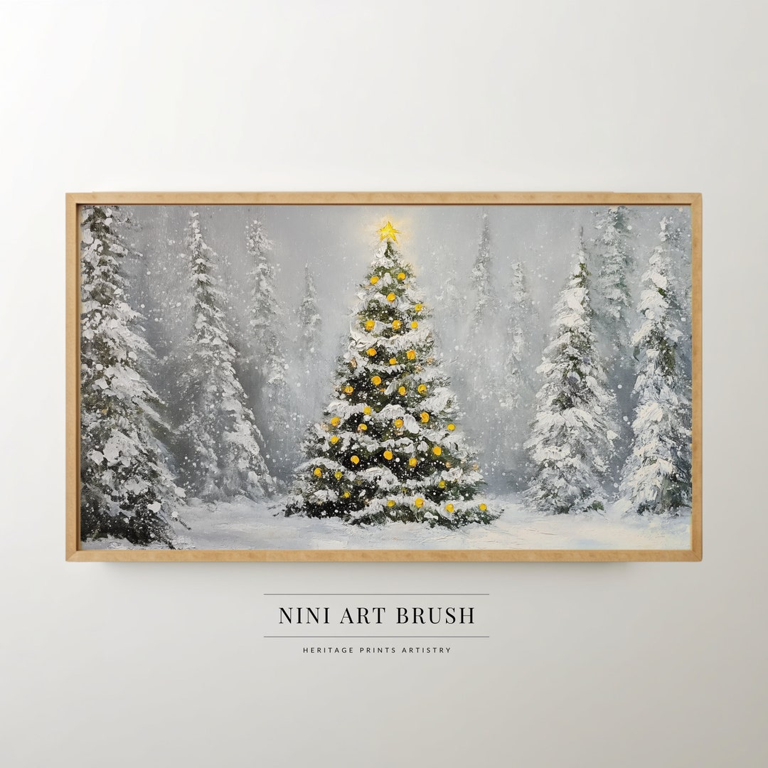 Christmas Frame TV Art Christmas Tree Samsung Frame TV Art Winter Frame ...