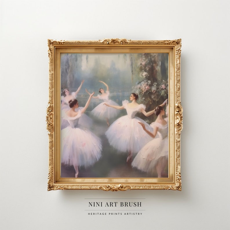 Ballet Print Coquette Room Decor Vintage Wall Art Coquette Wall Art ...