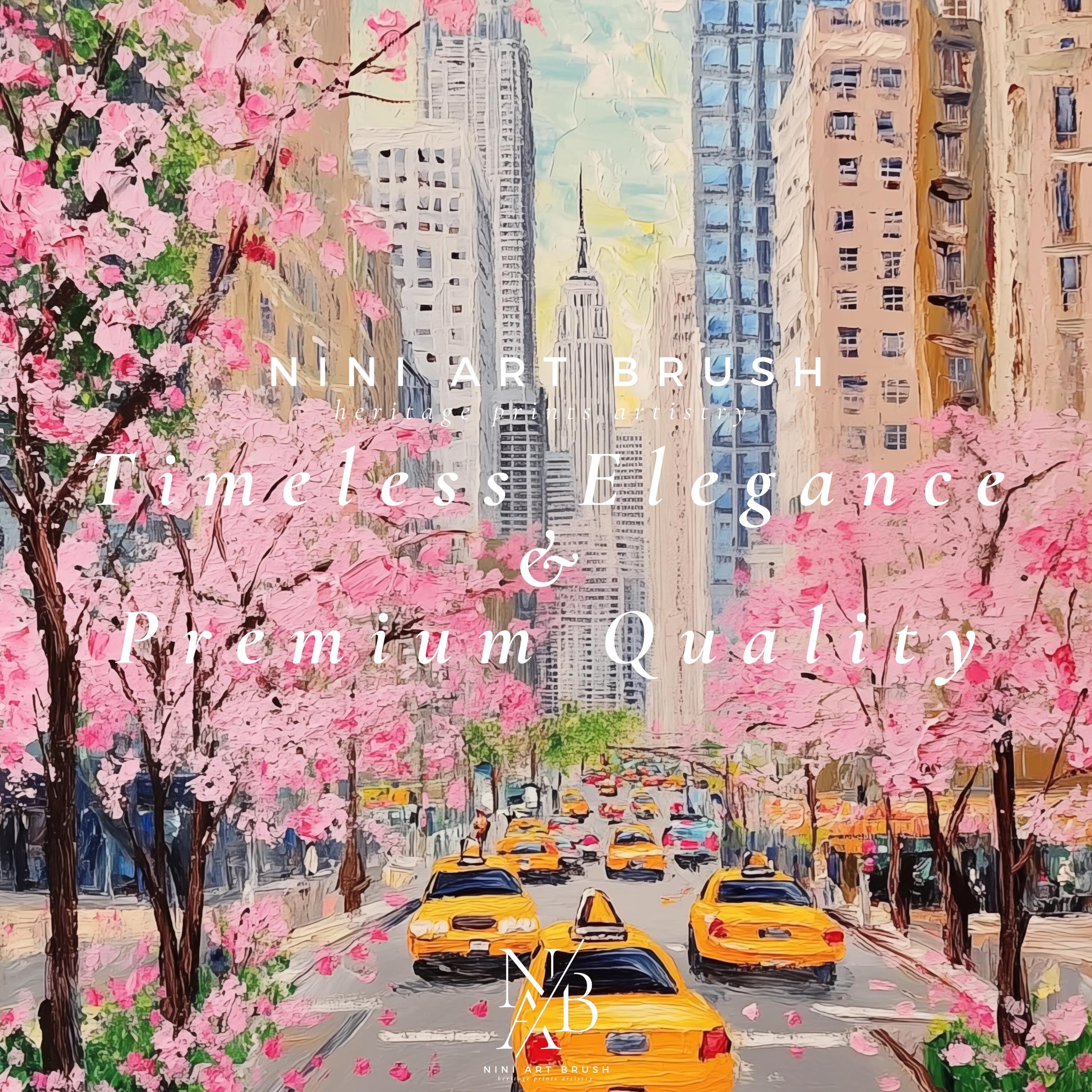 New York City Print Spring Wall Art DC Cherry Blossom Wall Art ...