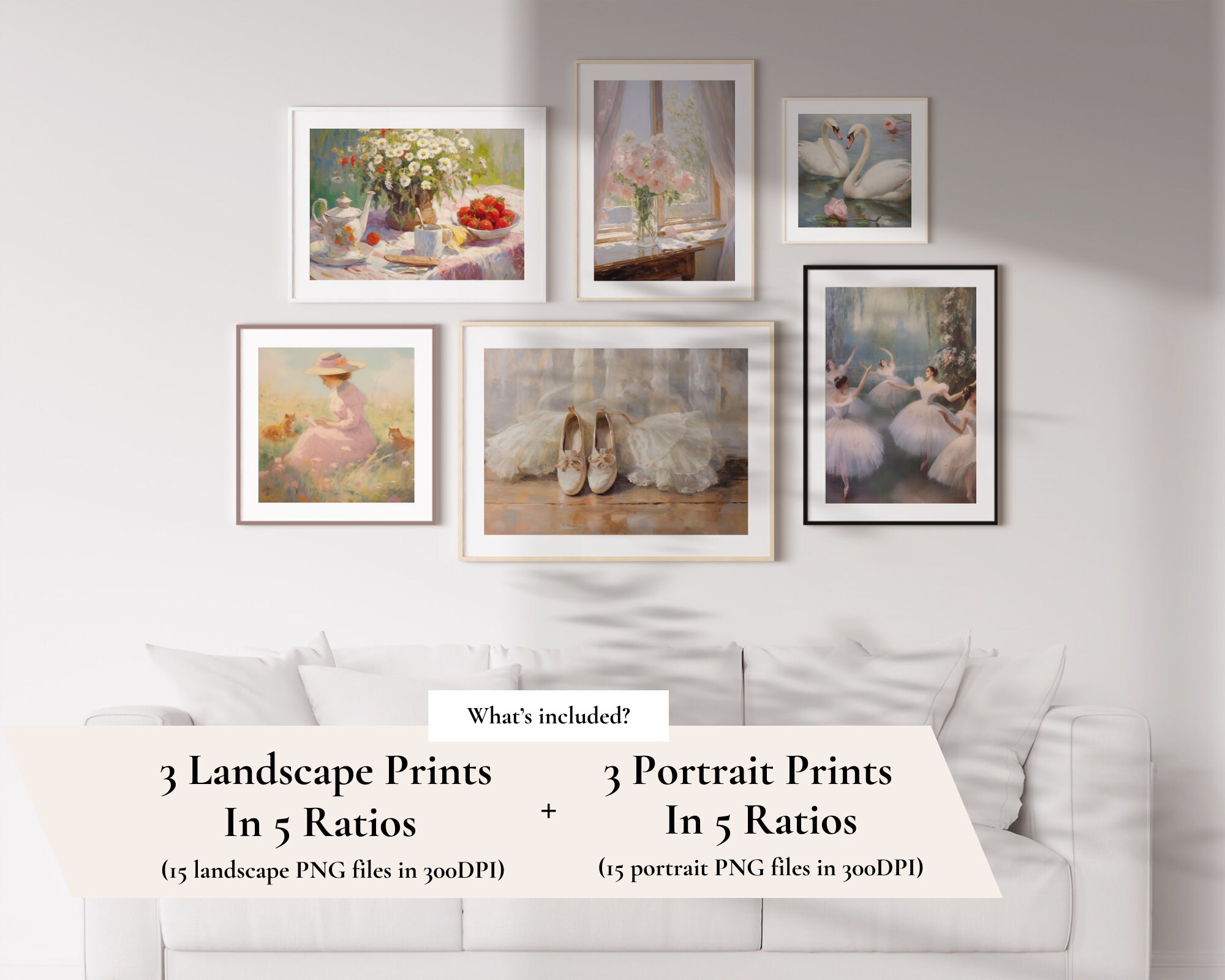 Coquette Printable Wall Art Set of 6, Coquette Room Decor, Coquette ...