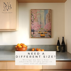 New York City Print Spring Wall Art DC Cherry Blossom Wall Art ...