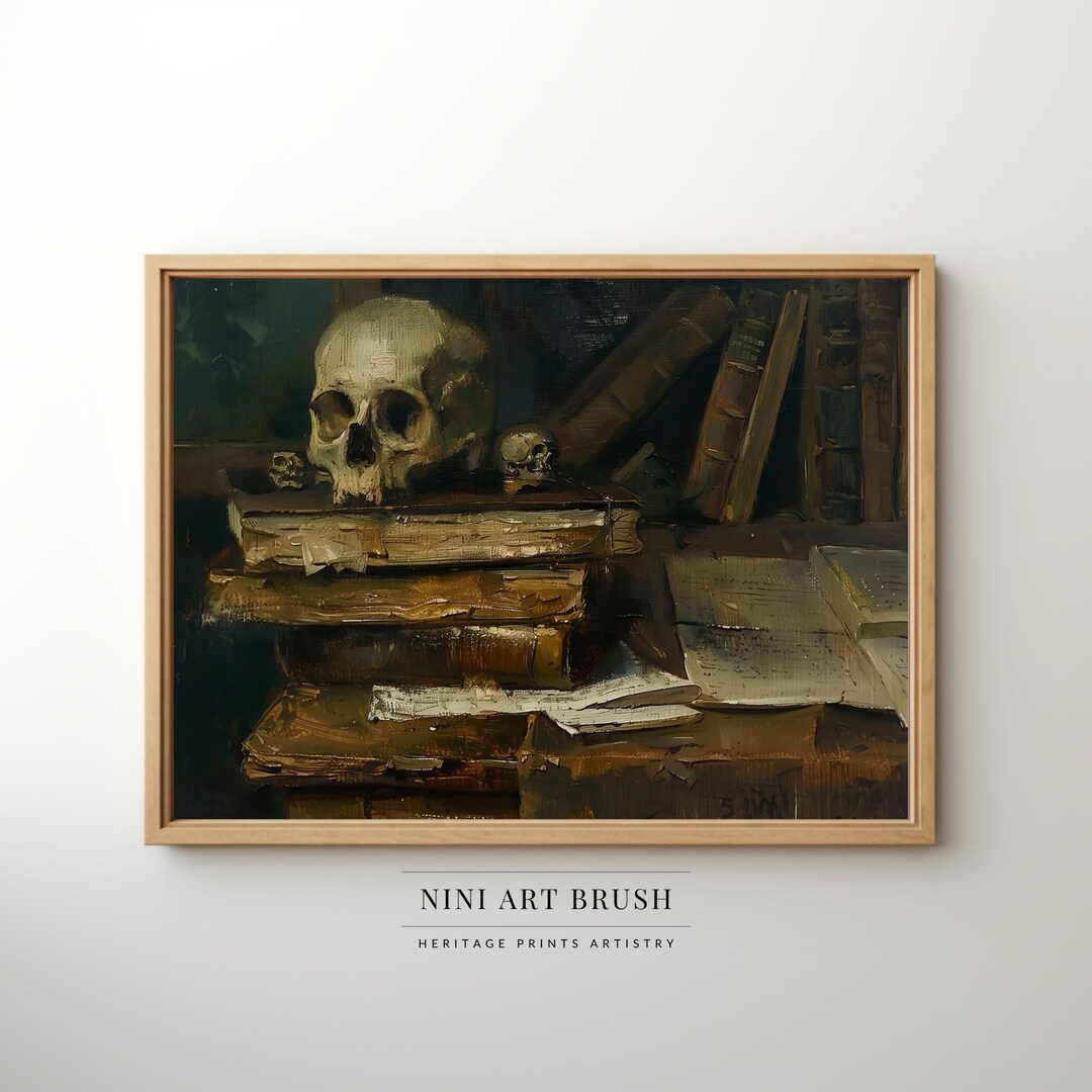 Gothic Wall Art Vintage Dark Academia Decor Halloween Wall Decor Gothic ...