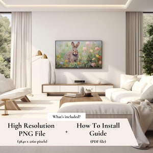 Spring Frame TV Art Easter Frame TV Art Easter Bunny Samsung Frame TV ...