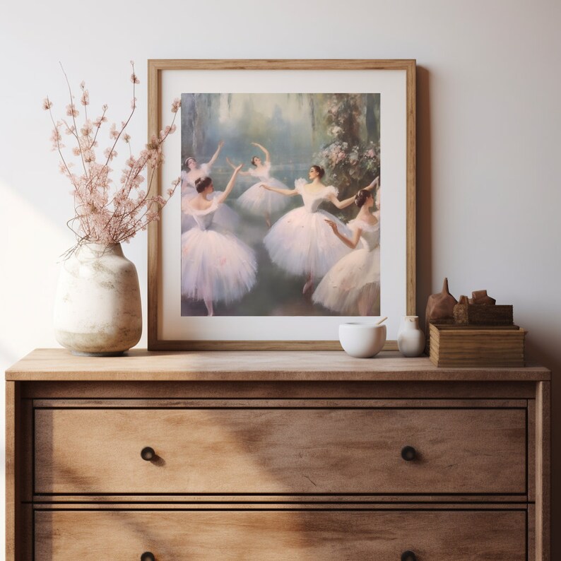 Ballet Print Coquette Room Decor Vintage Wall Art Coquette Wall Art ...