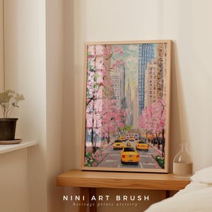 New York City Print Spring Wall Art DC Cherry Blossom Wall Art ...