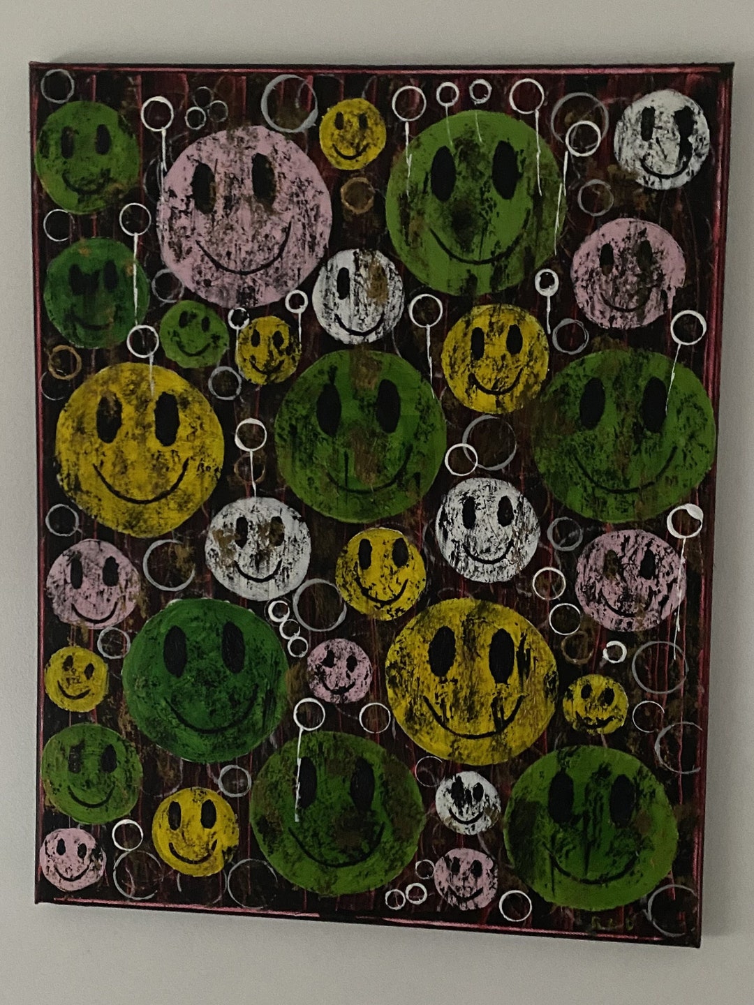 Smiley Face Rave Art - Etsy