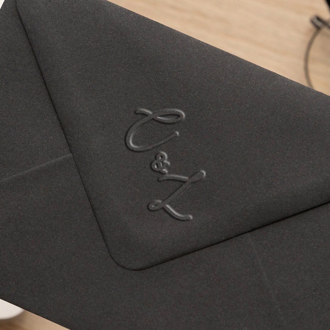 Custom Wedding Embosser｜ Initials Embosser Stamp｜ Personalized Wedding ...