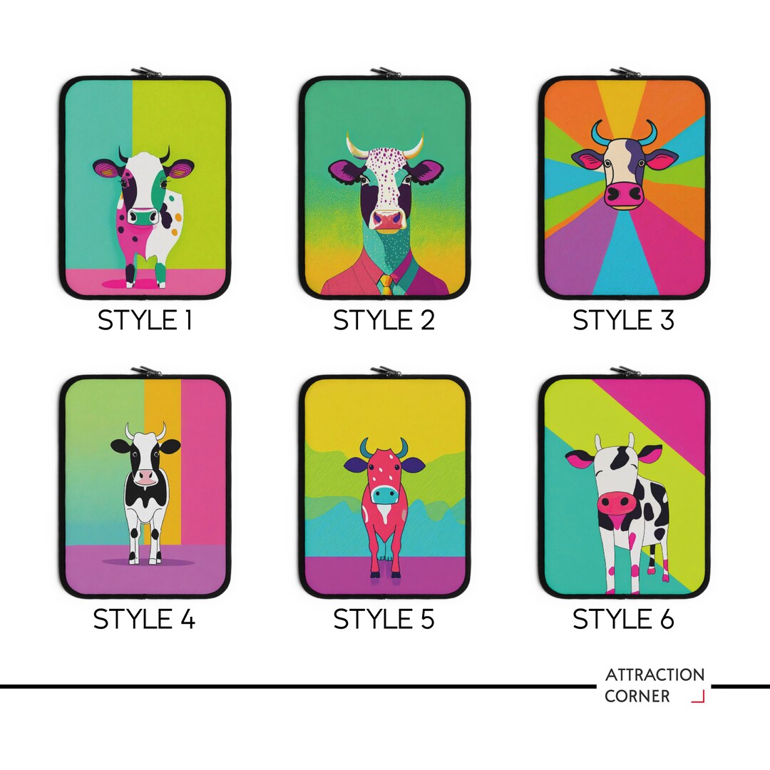 Cute Cow Tablet Case With Four Style Options, Fit Ipad, Samsung, Huawei ...