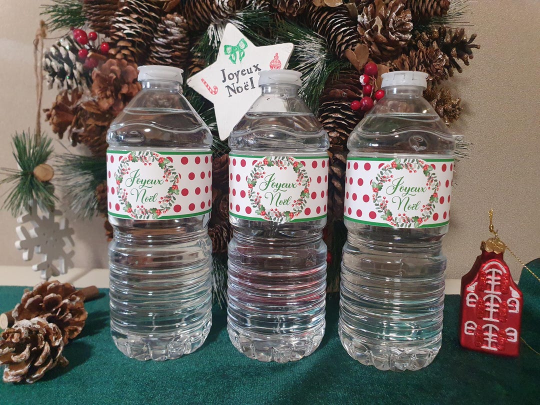 Pretty Merry Christmas 50cl Water Bottles Mod050 - Digital File to ...