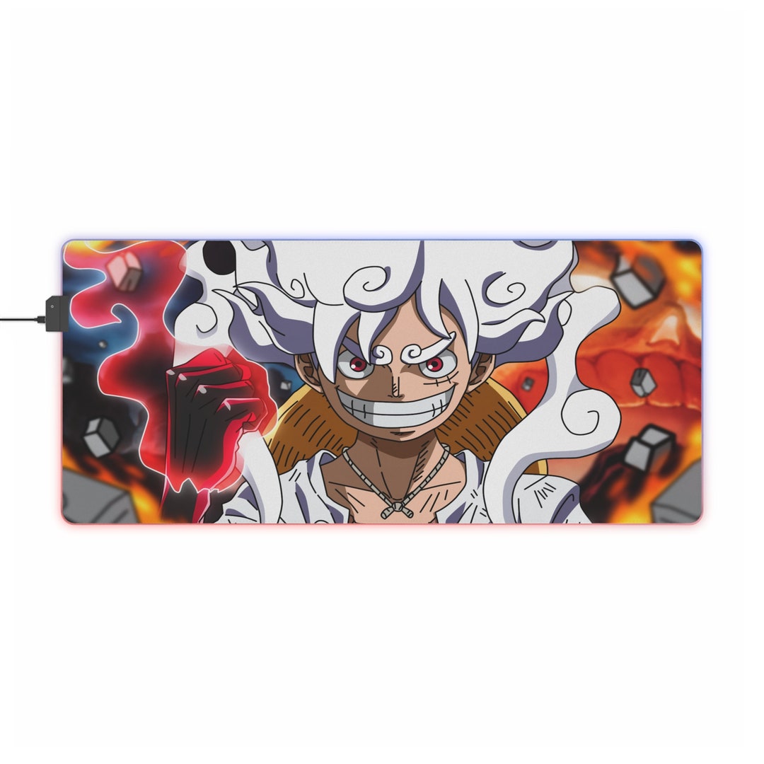 Luffy Gear 5 Anime LED Mouse Pad - Etsy