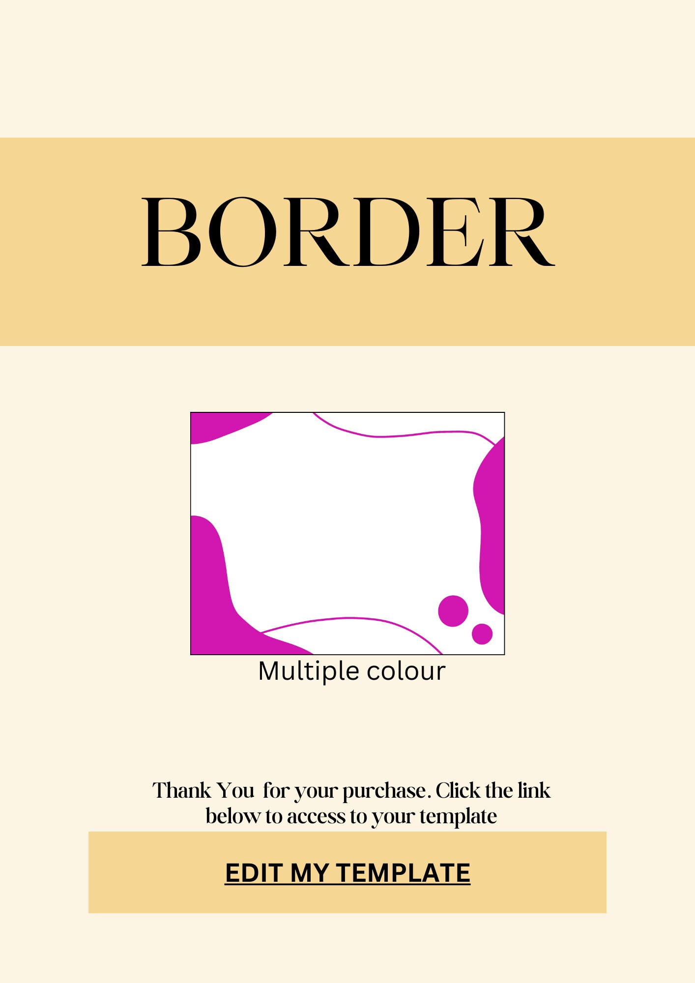 Editable PNG Border for Card, Cover - Etsy