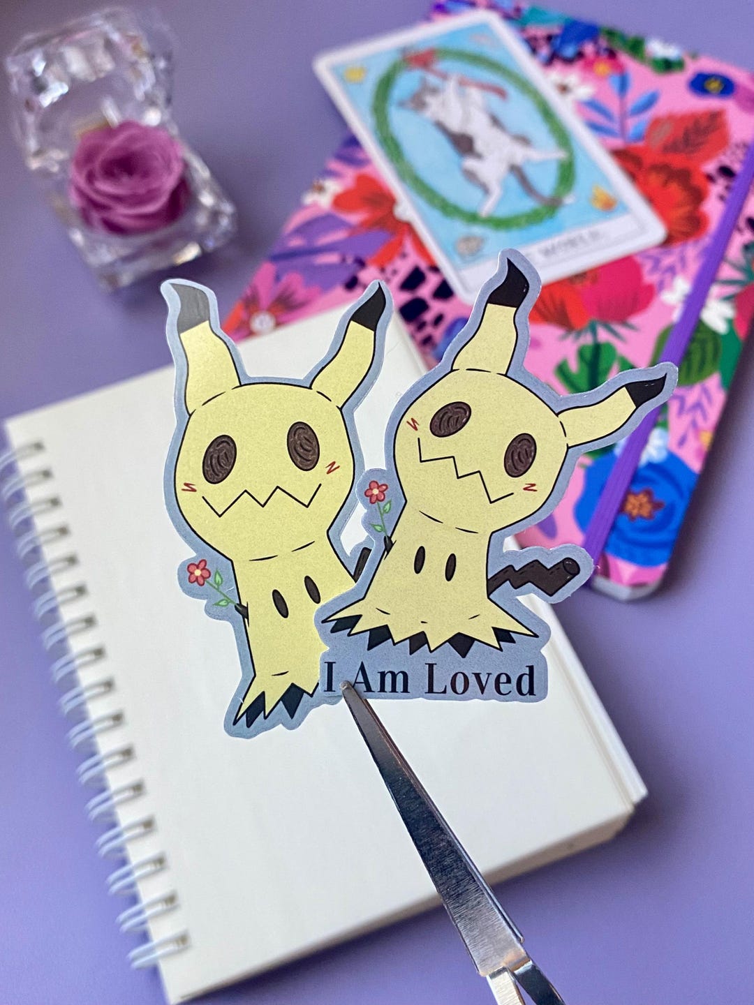 Mimikyu, I Am Loved, Flower, Anime, Waterproof Vinyl Sticker - Etsy