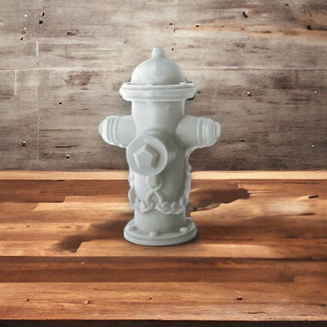 White Miniature Fire Hydrant Unique Firefighter Gift: Show Your ...