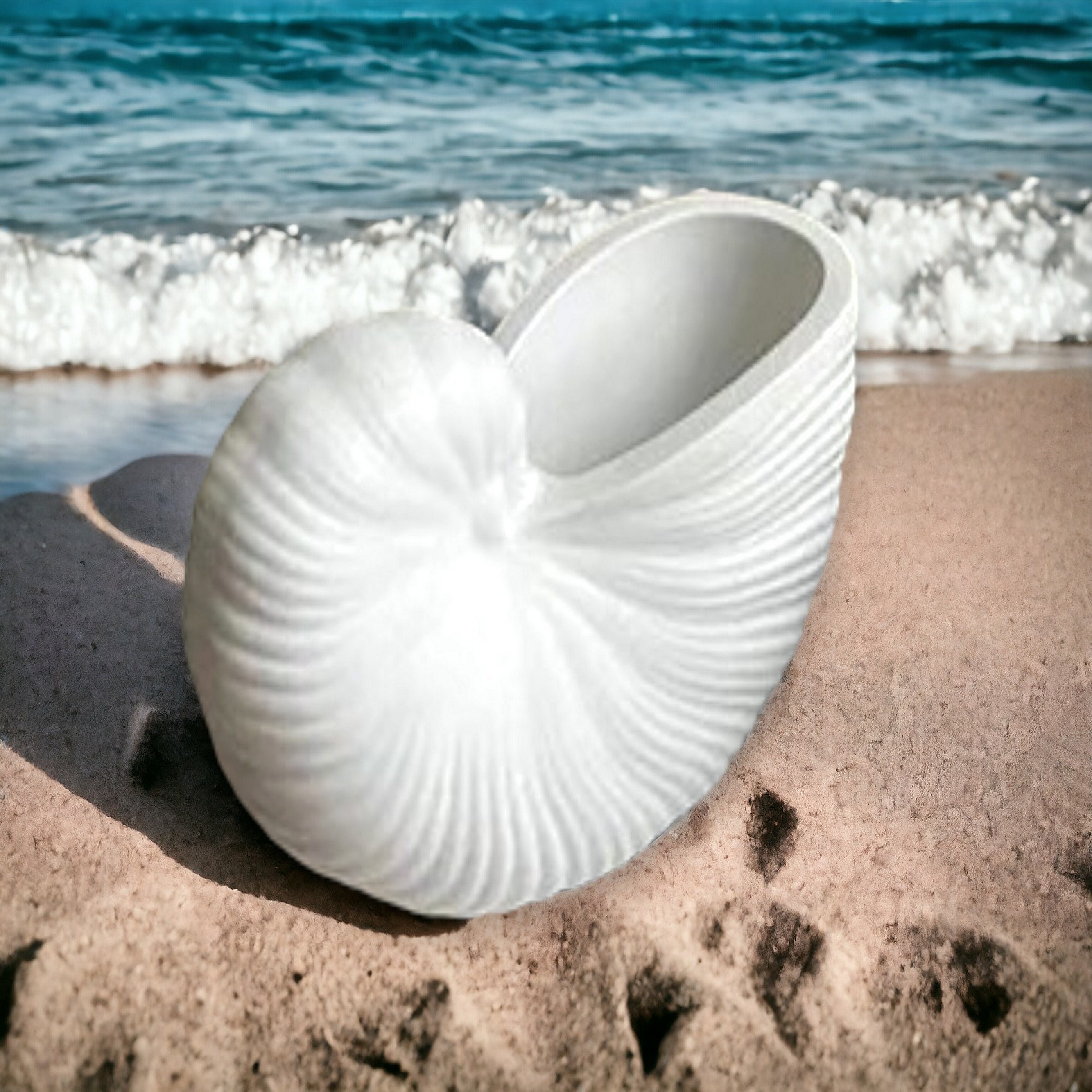 Große Muschel, Wunschfarbe, gegossen, maritime Deko. Wunderschöne Deko ...
