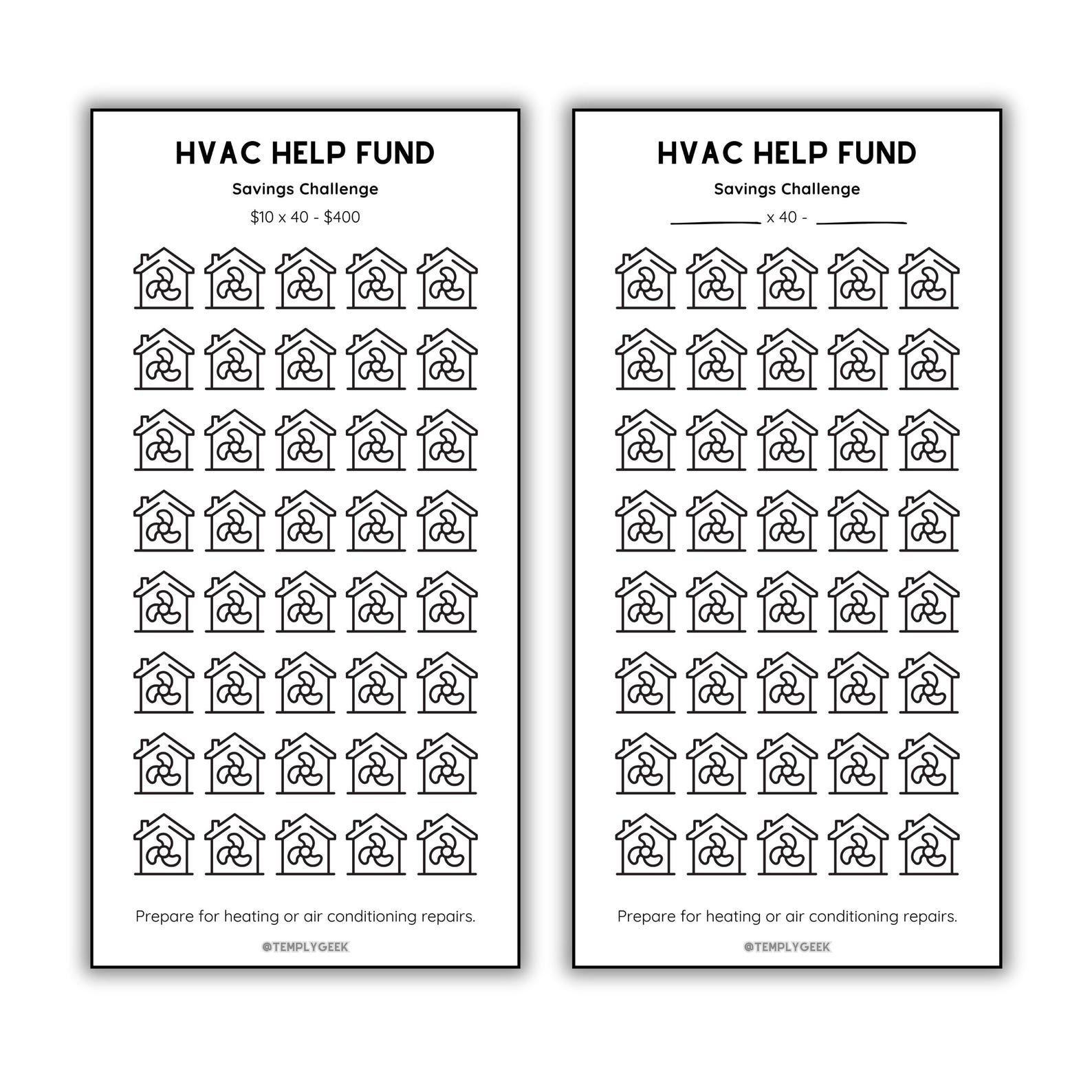 5 Emergency and Maintenance Funds Printable for Cash Stuffing | A6 ...