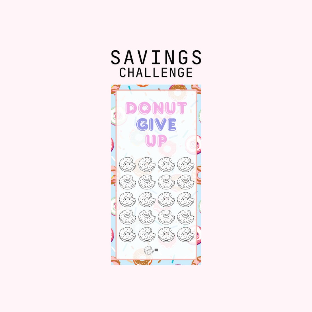 A6 Positive Kawaii Quotes Mini Savings Challenge, Money Savings ...