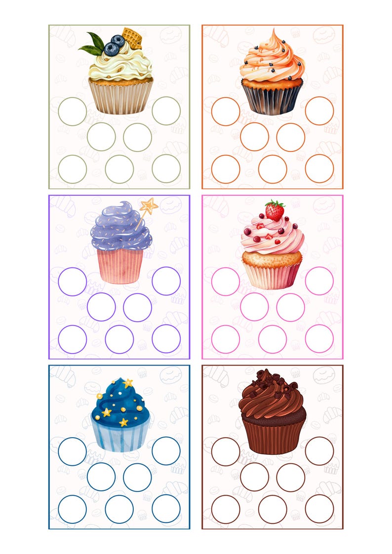 Kawaii Tiny Cupcake Savings Challenge | Printable | Low Income Savings ...