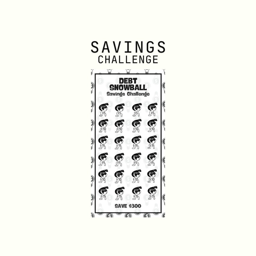 Mini Debt Snowball Savings Challenge | Low Income Savings Challenge ...