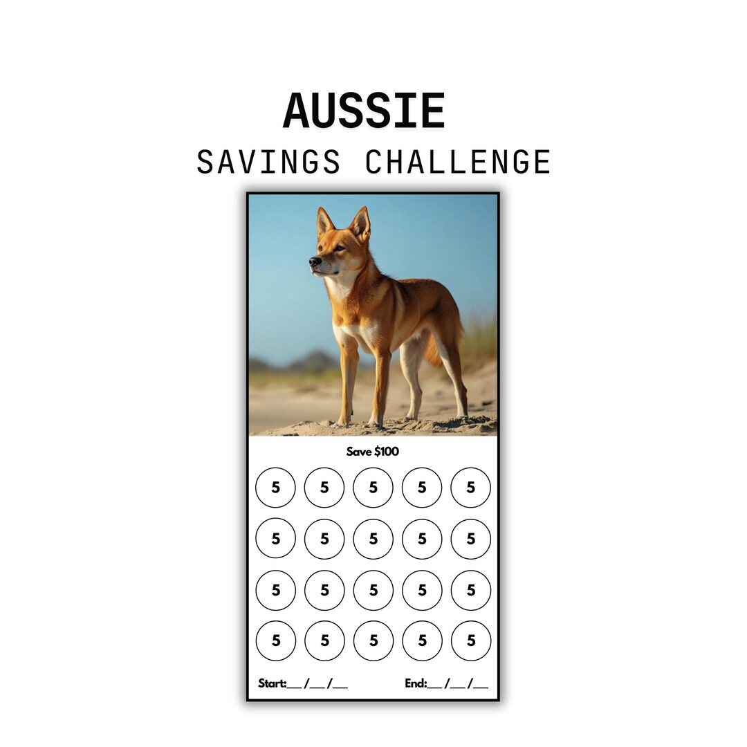 Cute Animals From Aussie Savings Challenge| Mini Challenges | for A6 ...