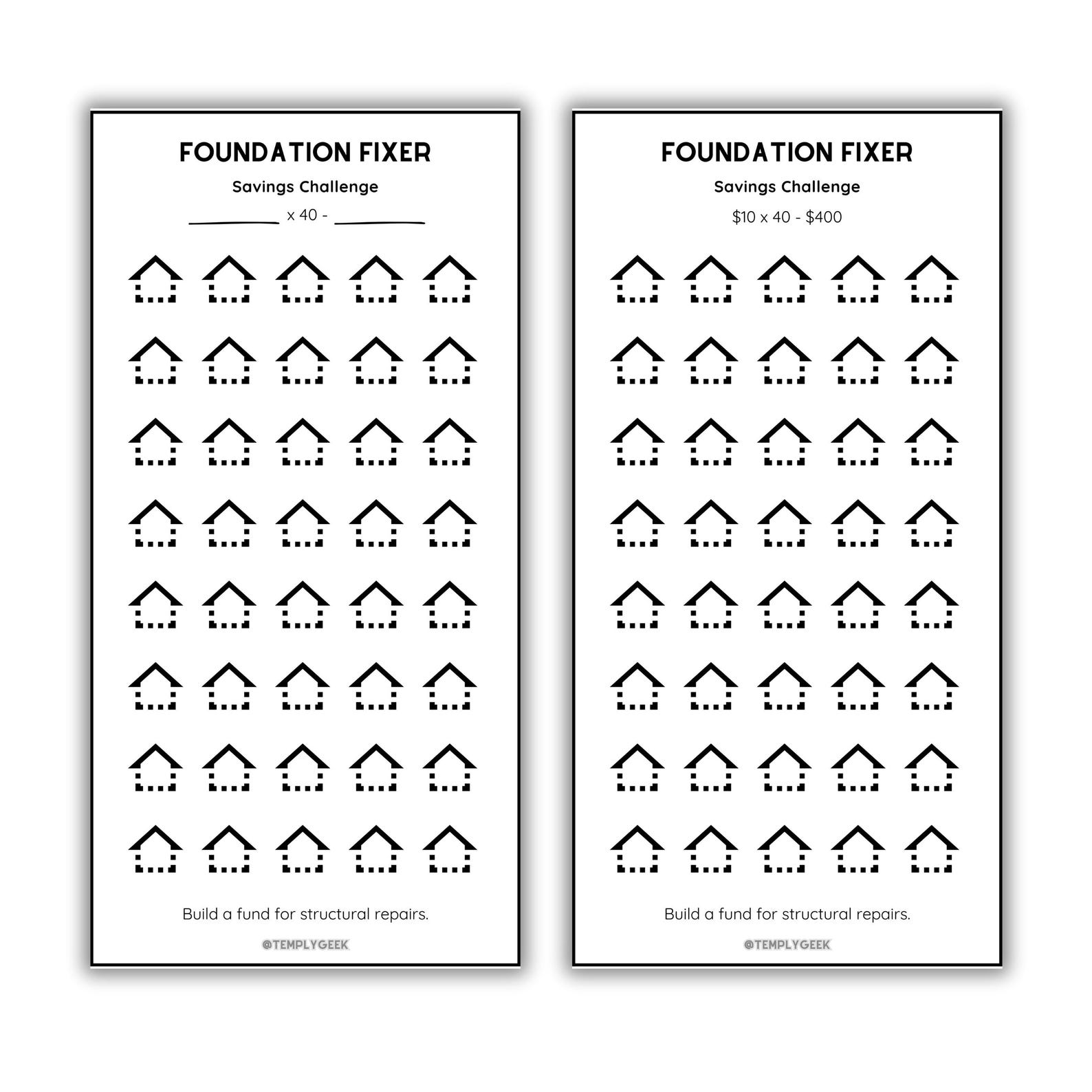5 Emergency and Maintenance Funds Printable for Cash Stuffing | A6 ...