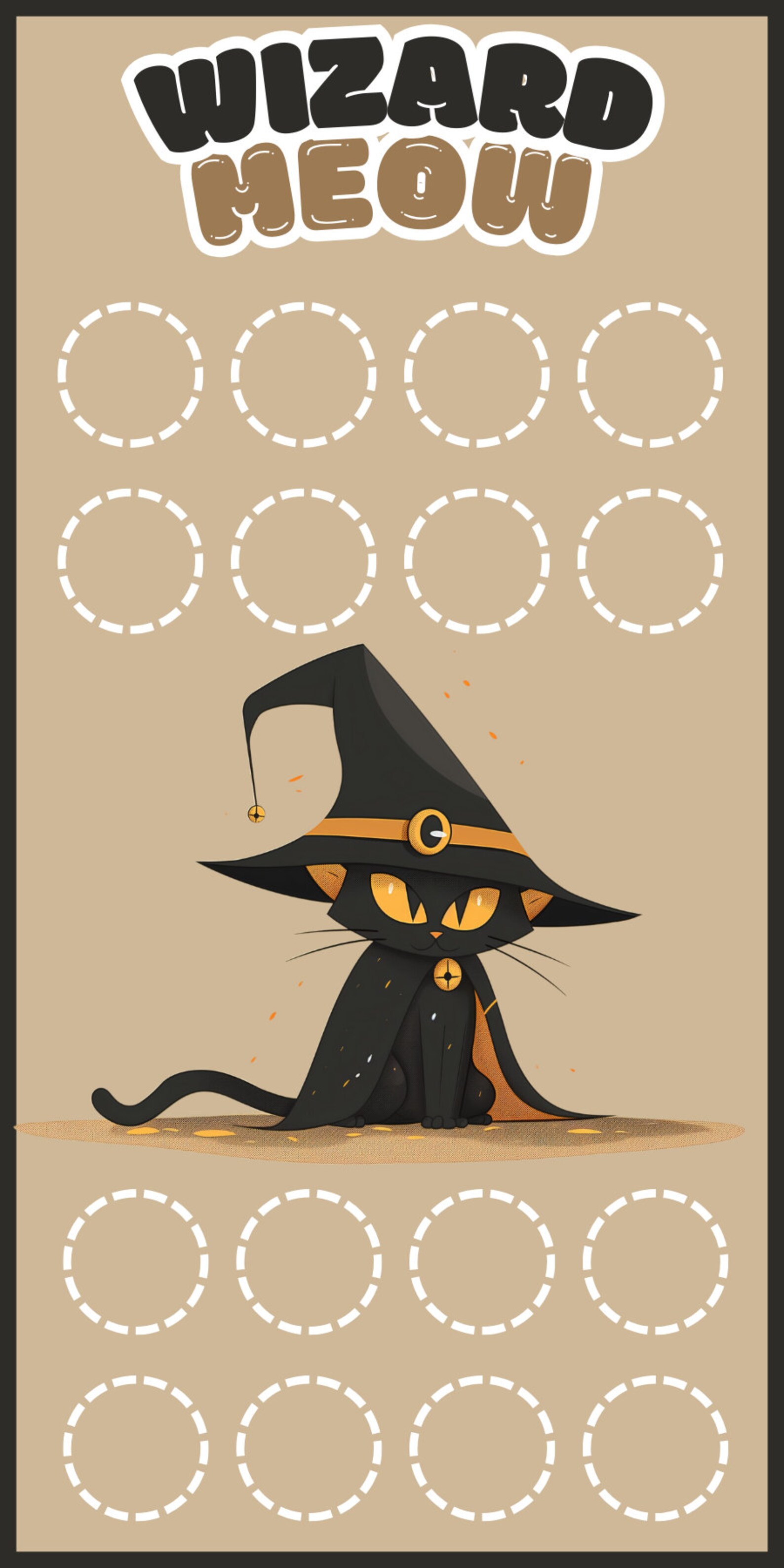 Wizard Meow Savings Challenge Wizard Kitten No W*tches - Etsy