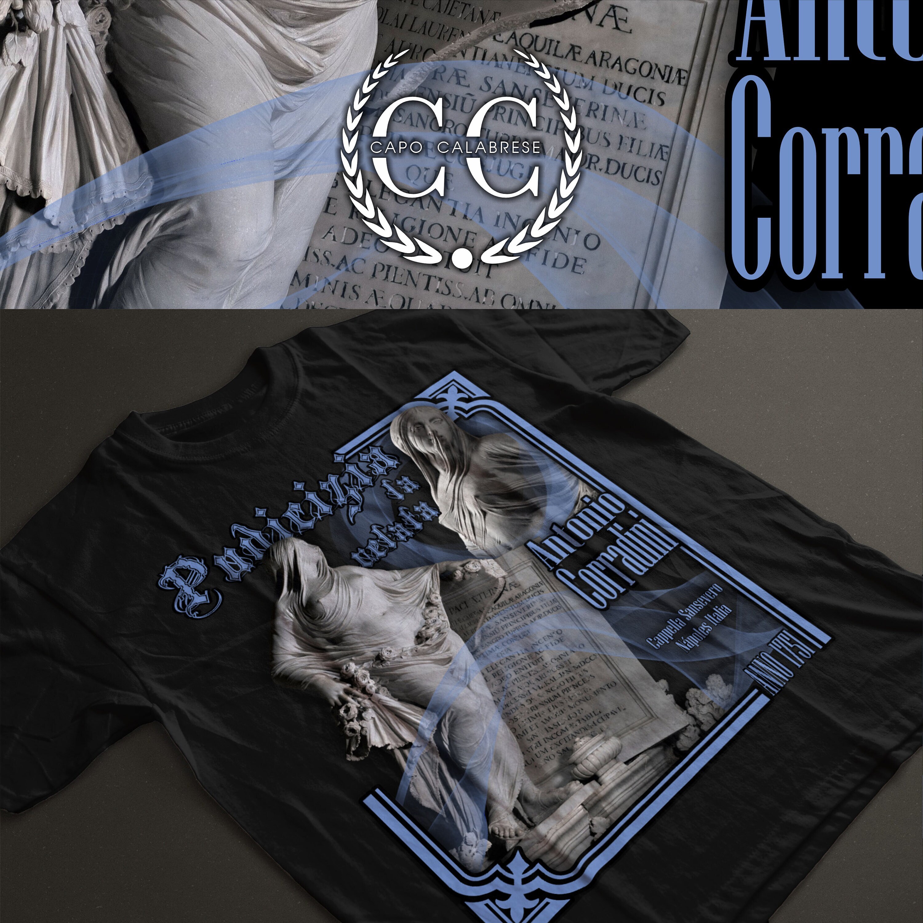 Unisex T-shirt / Antonio Corradini / Modesty / Veiled Truth / Art ...