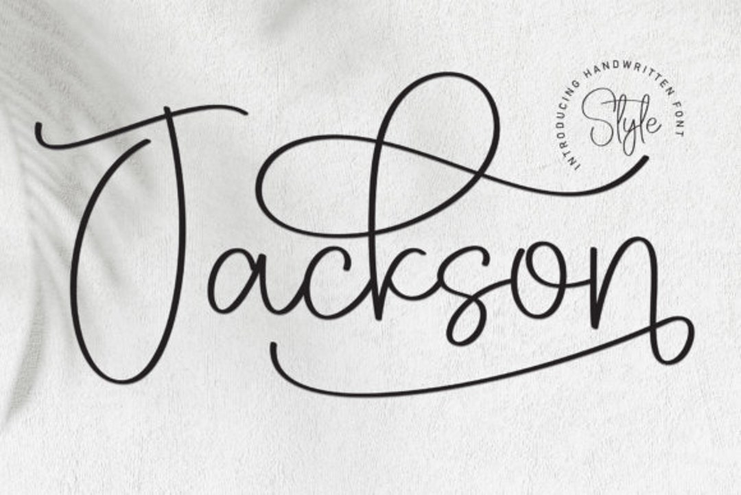 Jackson Font, Calligraphy Font, Handwritten Font, Wedding Font ...