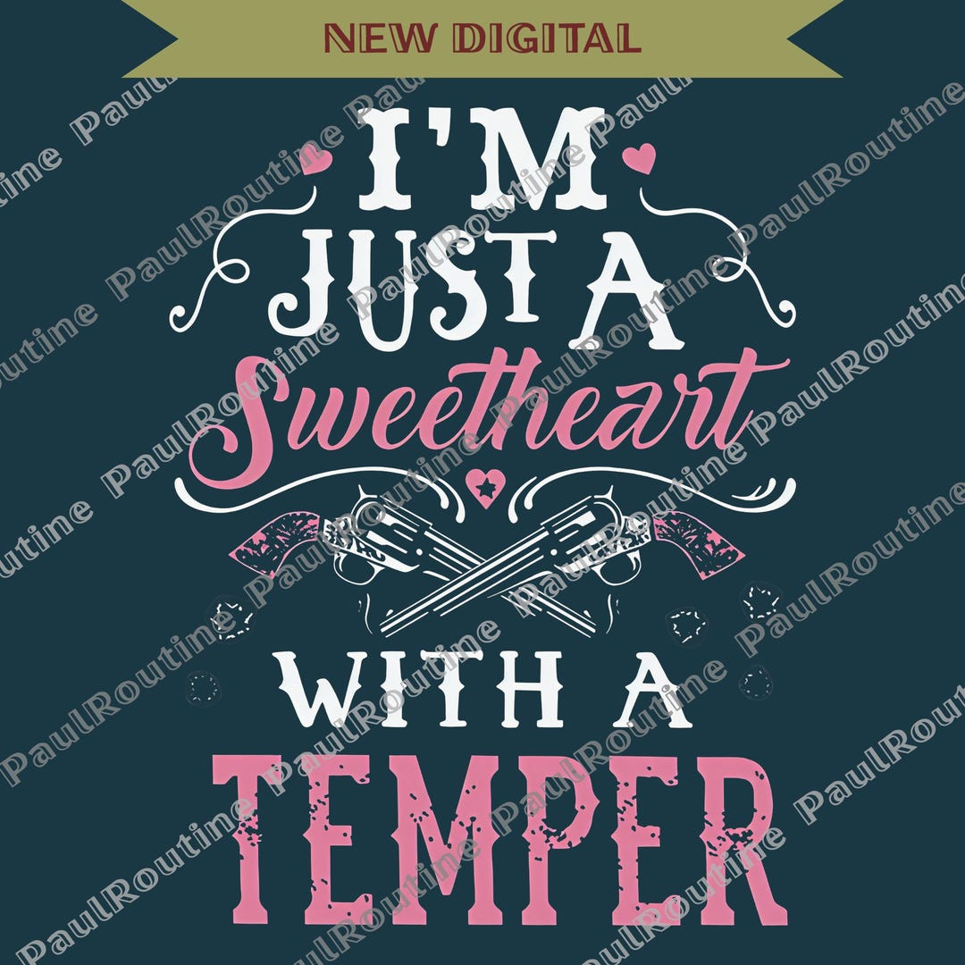Sweetheart With a Temper Png, Western Cowgirl Tee With Boots, Country ...