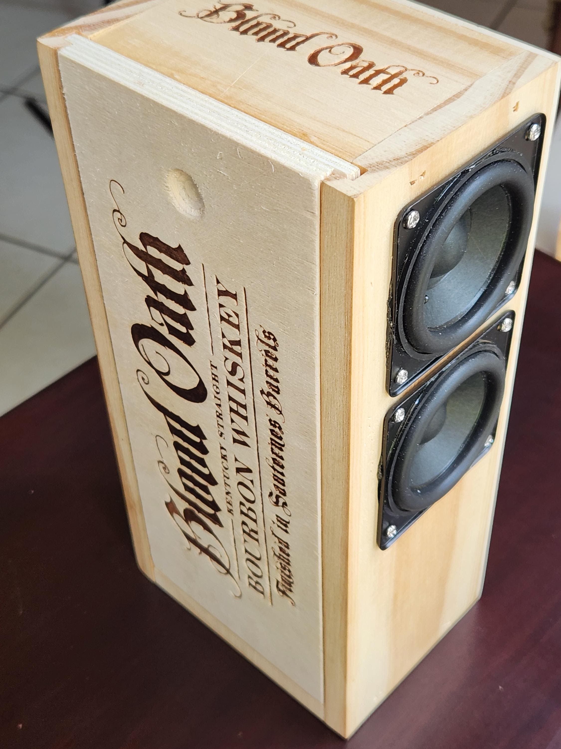 Genuine Blood Oath Bourbon Crate Box Bluetooth 5.0 Boombox Speaker 2.0 ...