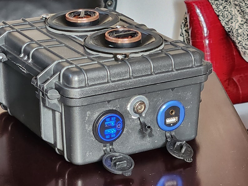 Waterproof Bluetooth Boombox Speaker: Pelican Style Case, 130 Watts - Etsy