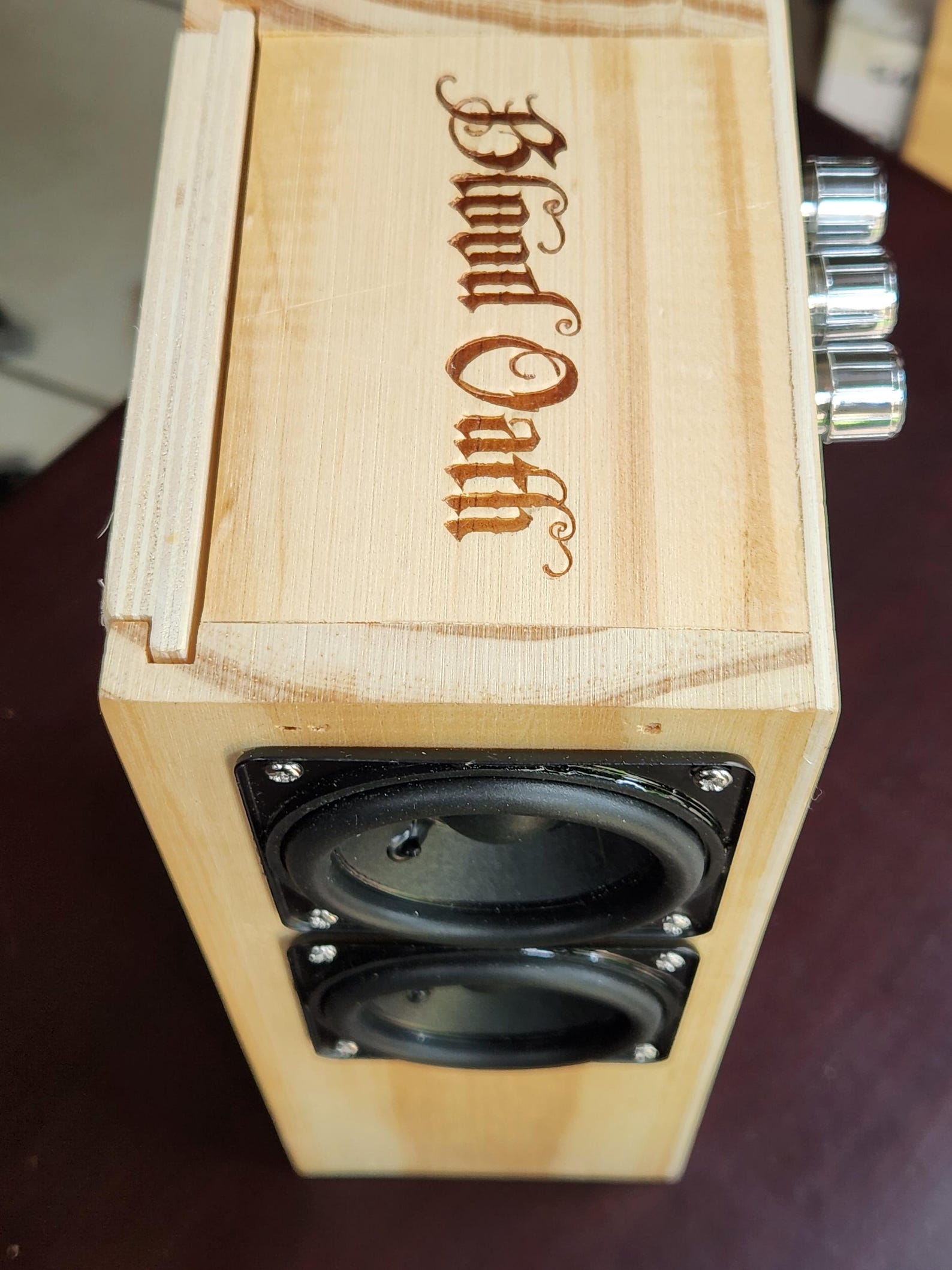 Genuine Blood Oath Bourbon Crate Box Bluetooth 5.0 Boombox Speaker 2.0 ...