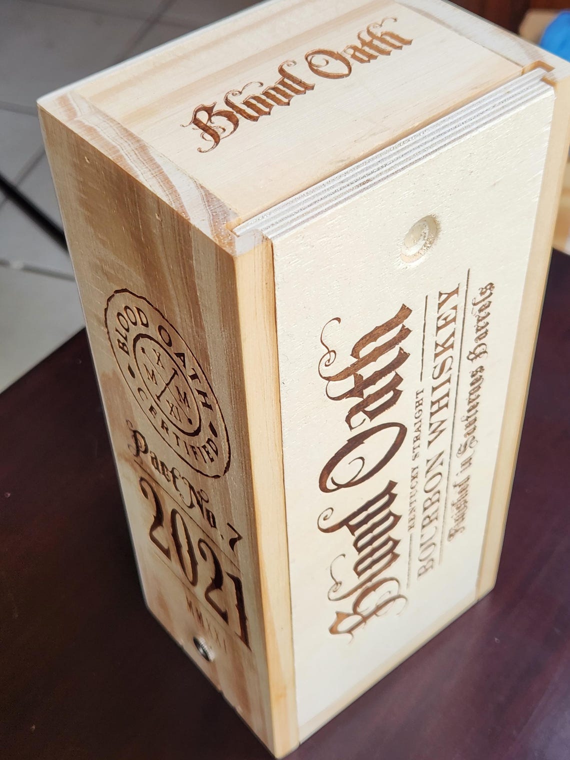 Genuine Blood Oath Bourbon Crate Box Bluetooth 5.0 Boombox Speaker 2.0 ...