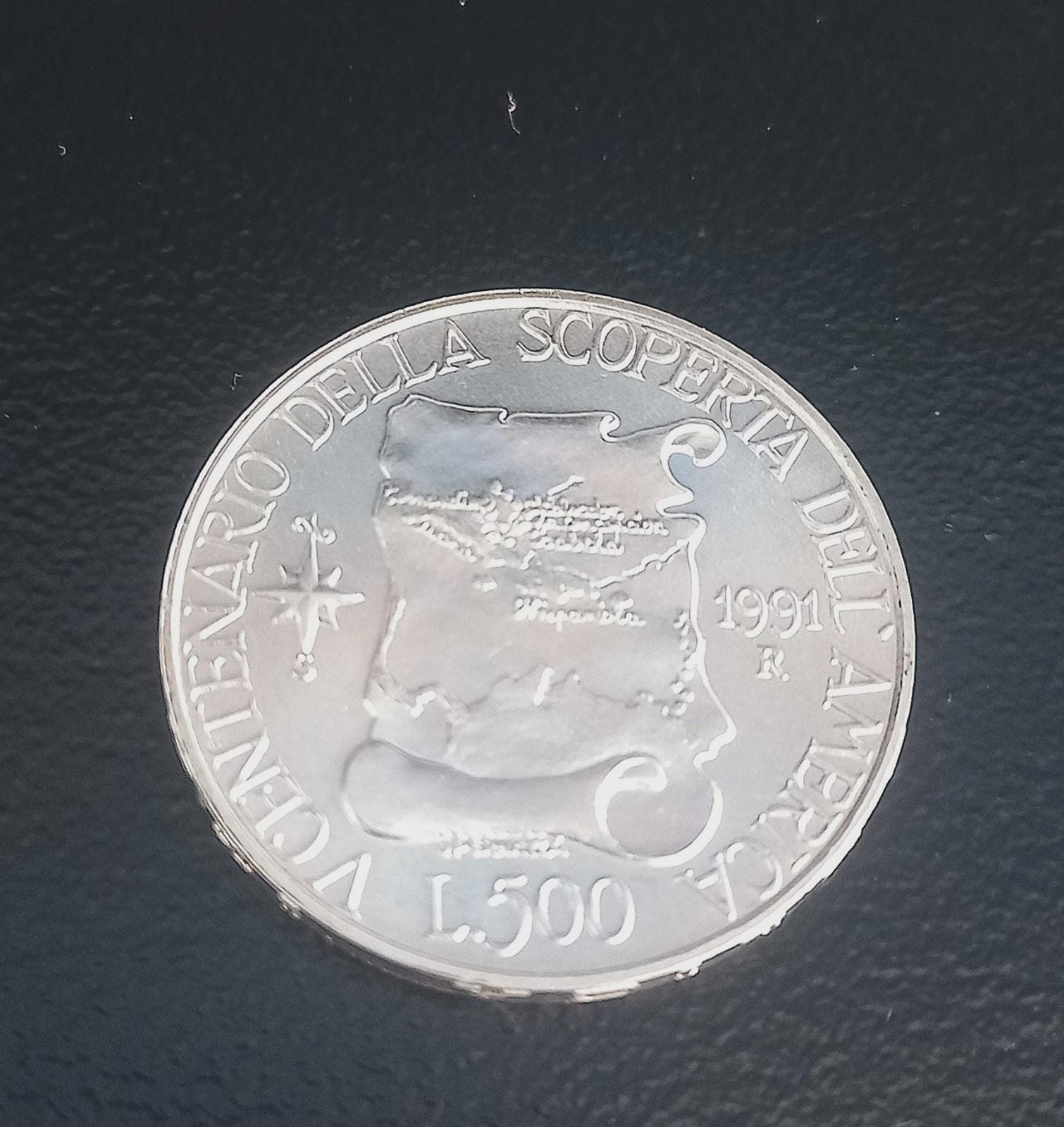 Christopher Columbus COLOMBO Italian Coin in Sterling Silver 925 Lire ...