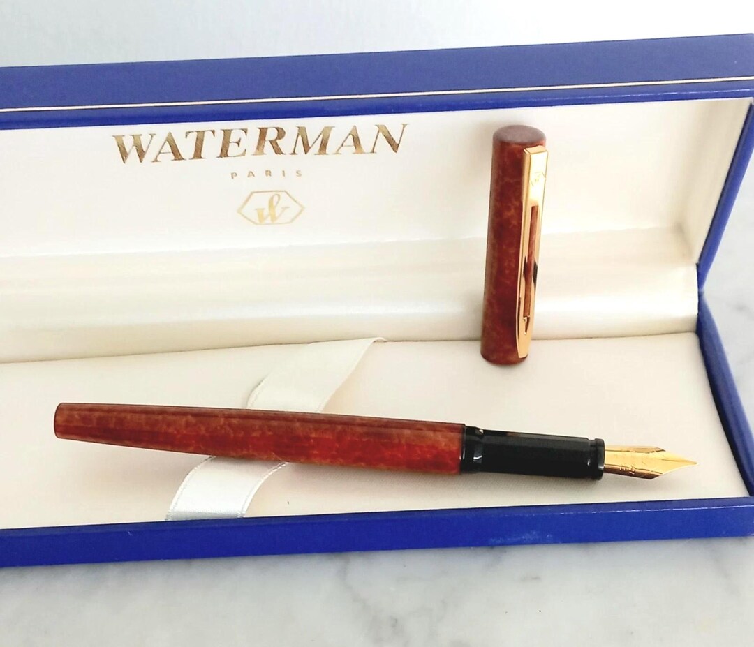 WATERMAN PRO GRADUATE Fountain Pen Lacque' in Brown Color Original in ...