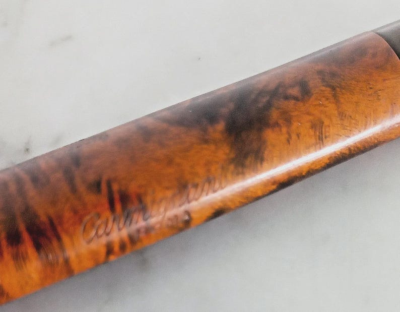 CARMIGNANI ROMA 296 Smoked Pipe Original Made in Italy From 1980s - Etsy
