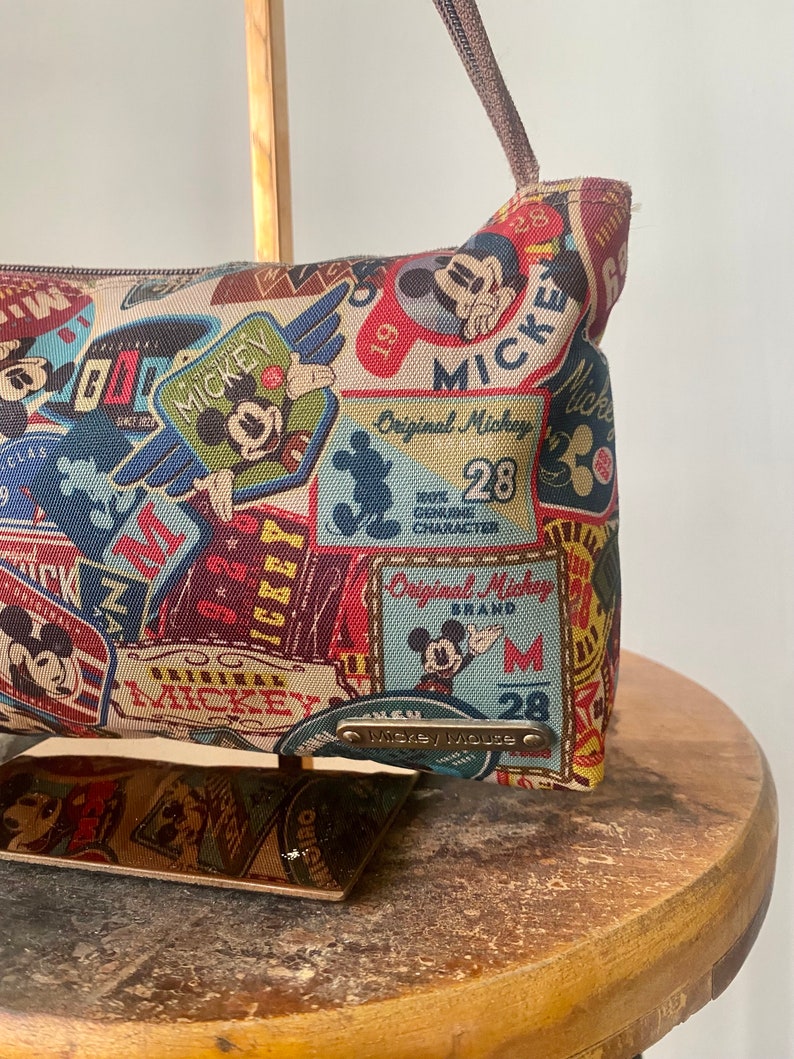 Vintage Pochette Bag Dianey Mickey Mouse With Cartoon Pettern - Etsy