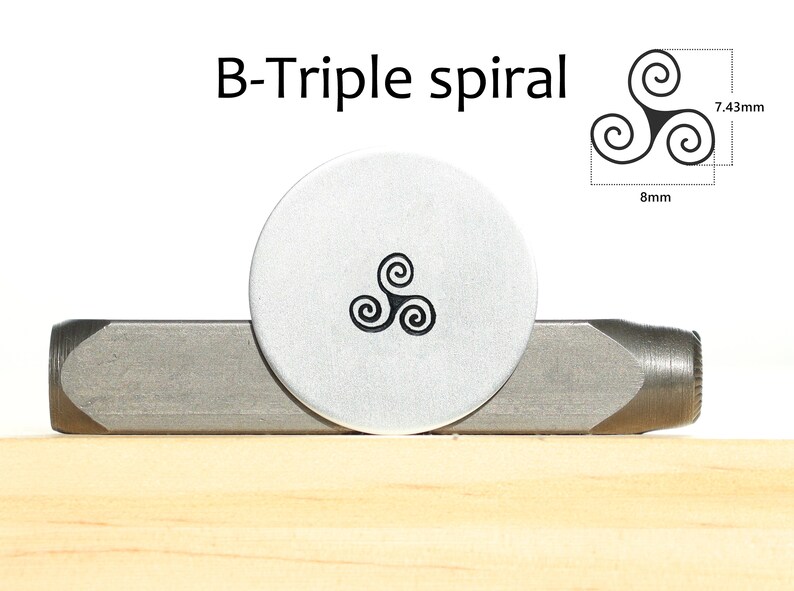 Triple Spiral & Triskel Stamp,custom Metal Stamping,metal Punch Stamp ...