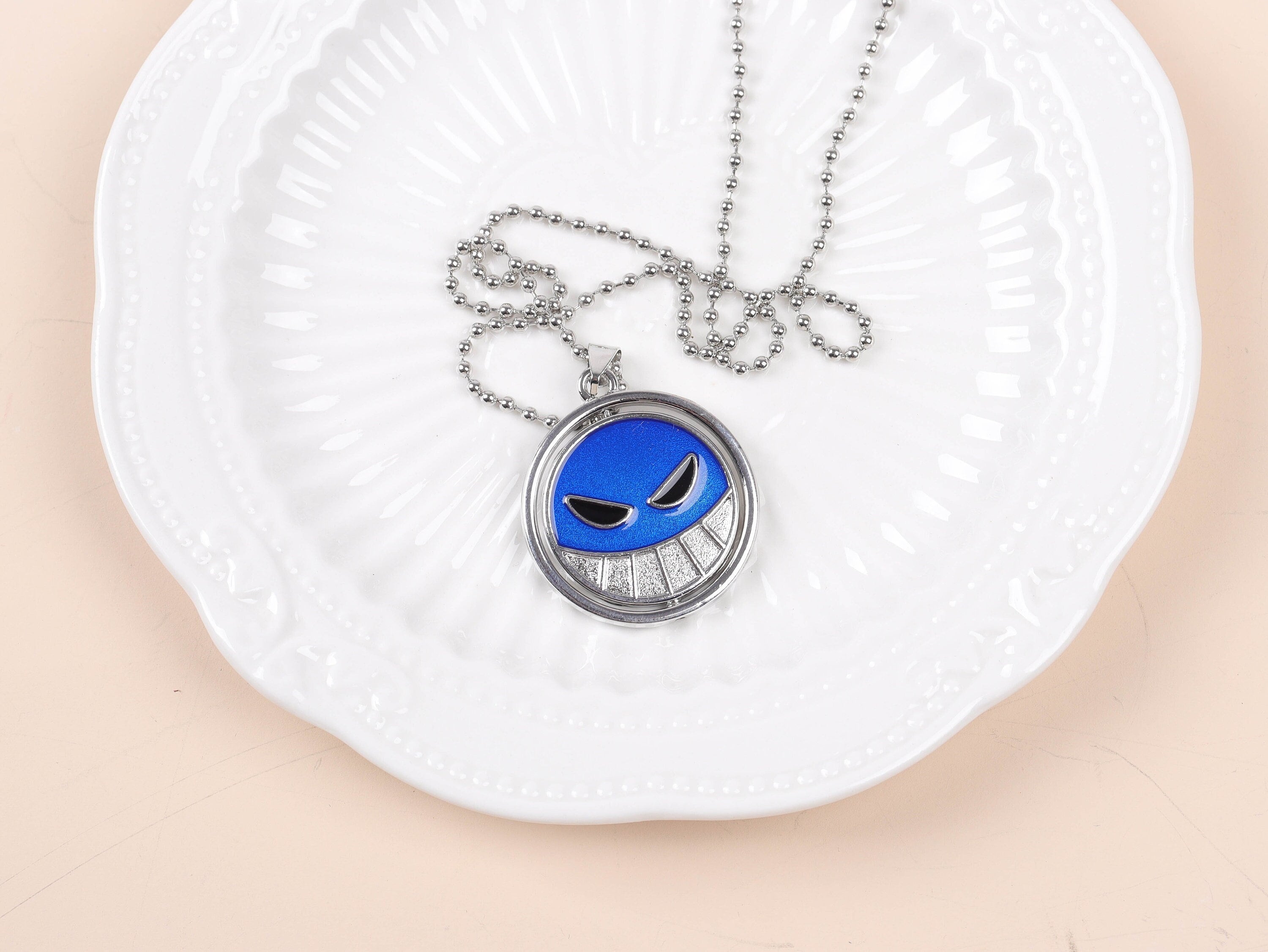 Anime Luffy Ace Swivel Necklace, One Piece Necklace, Reversible ...