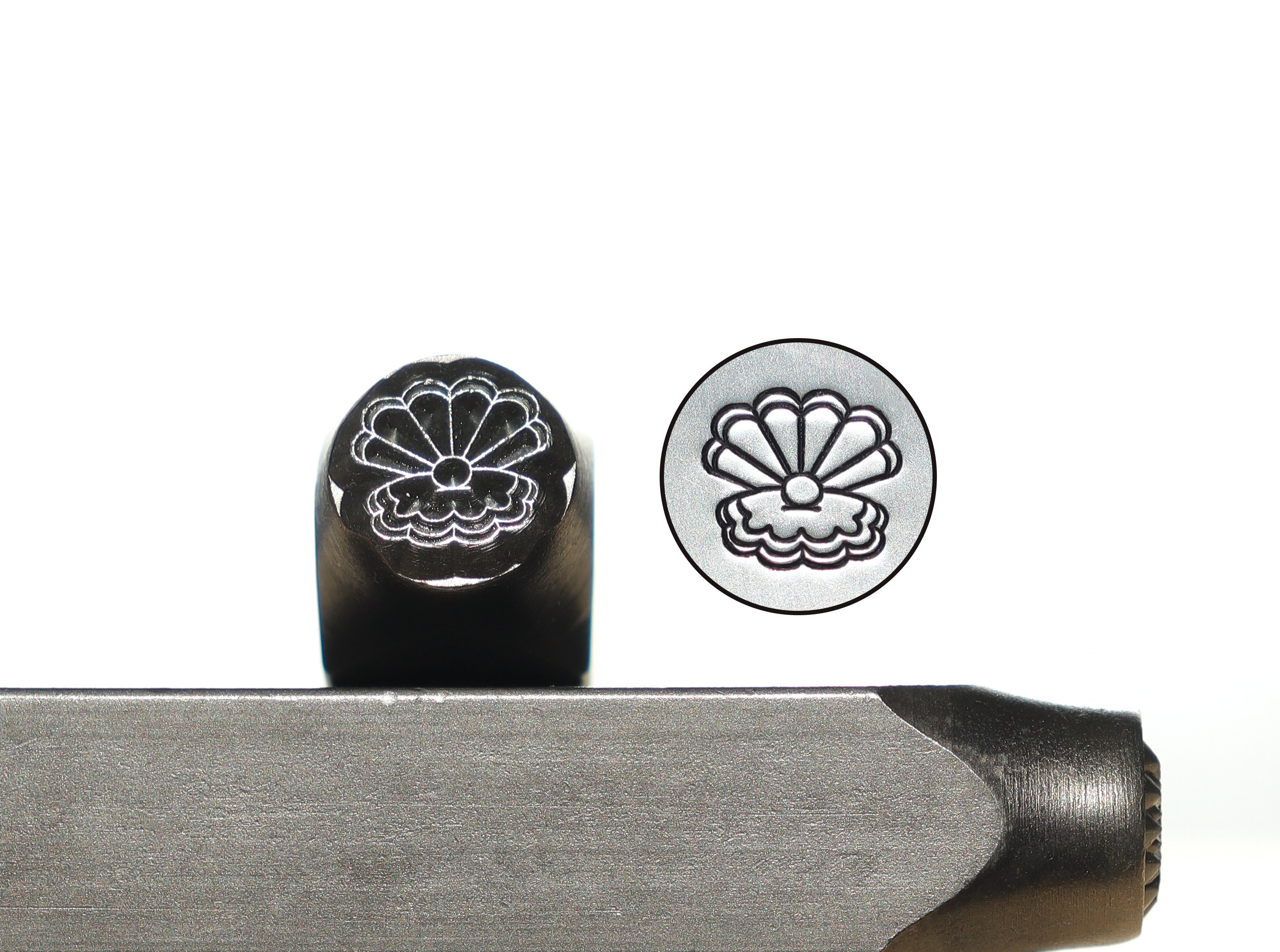 Pearl Clam Stamp,animals Metal Stamp,custom Metal Stamping,metal Punch ...